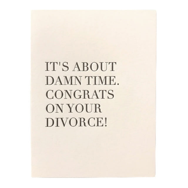 Divorce Congrats Card